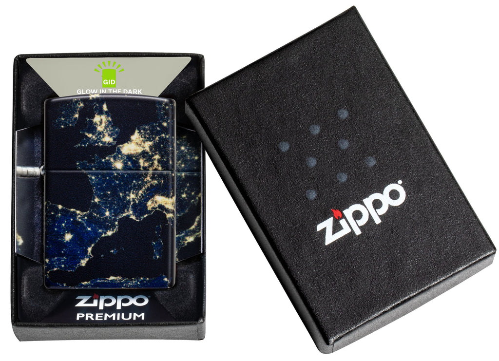 ZIPPO | Windproof Lighter Night Earth Design | Zippo Ireland