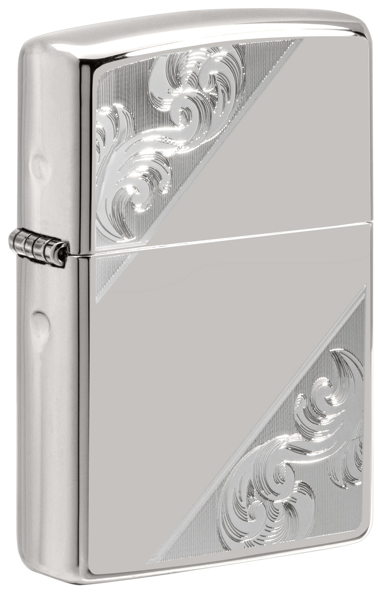 Zippo │ Windproof Lighter Sterling Silver Diagonal Filigree Design ...